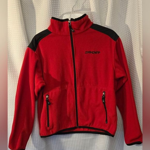 Spyder | Jackets & Coats | Spyder Kids Red And Black Fleece Jacket Size ...